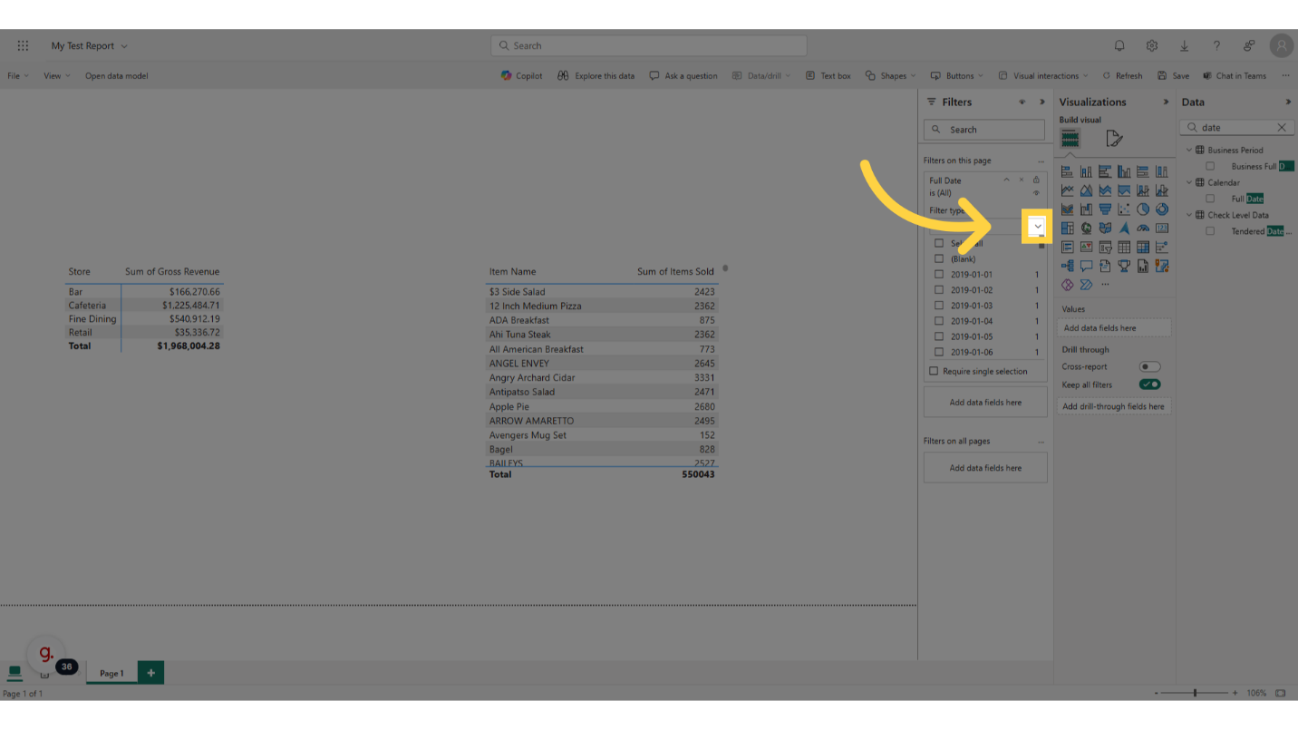 Creating a Dashboard and Saving in My Workspace