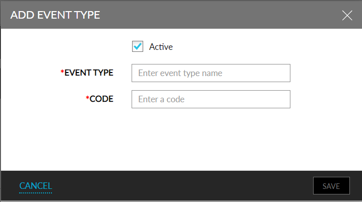 Create an Event Type