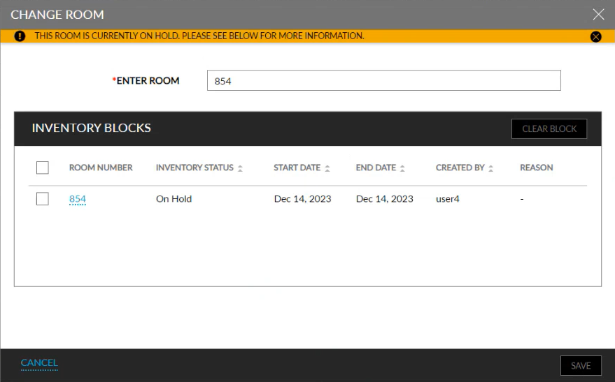 Assign Rooms with Inventory Blocks