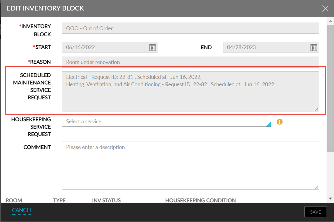 Editing an Inventory Block