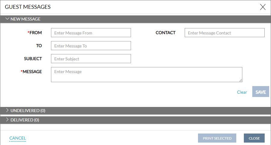 Guest Messages
