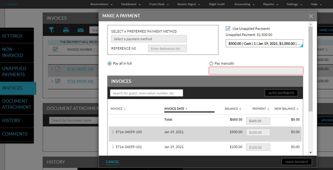 Make Invoice Payment