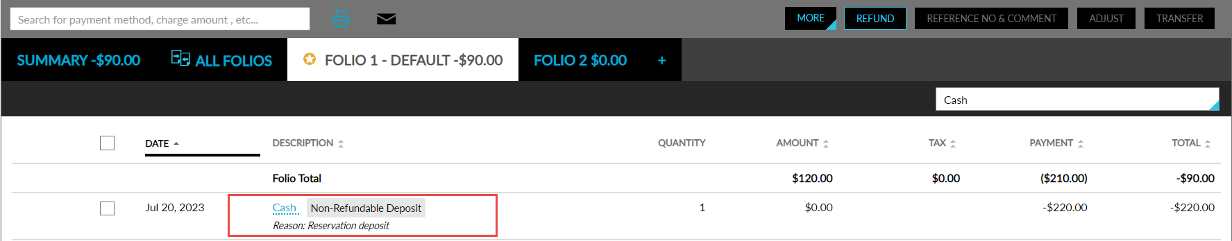 Non-Refundable Payments and Deposits for Reservations, Groups, House ...