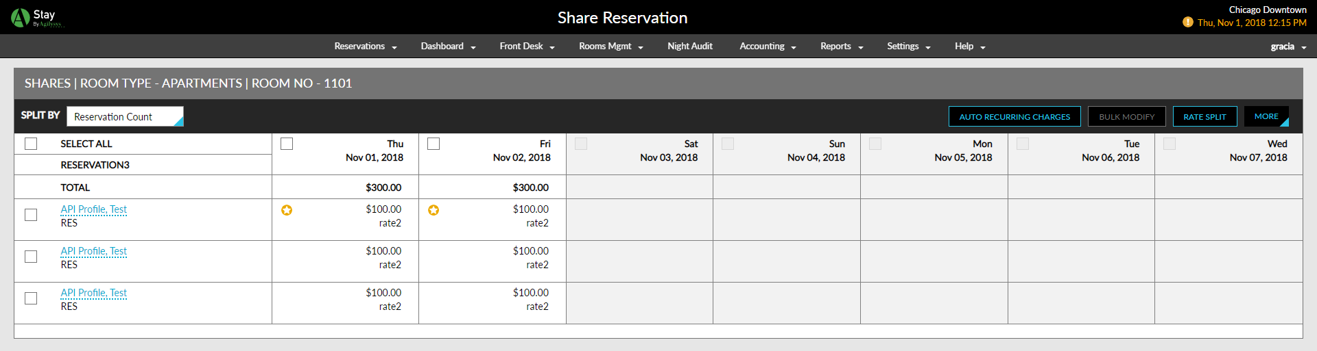 Sharing a Reservation