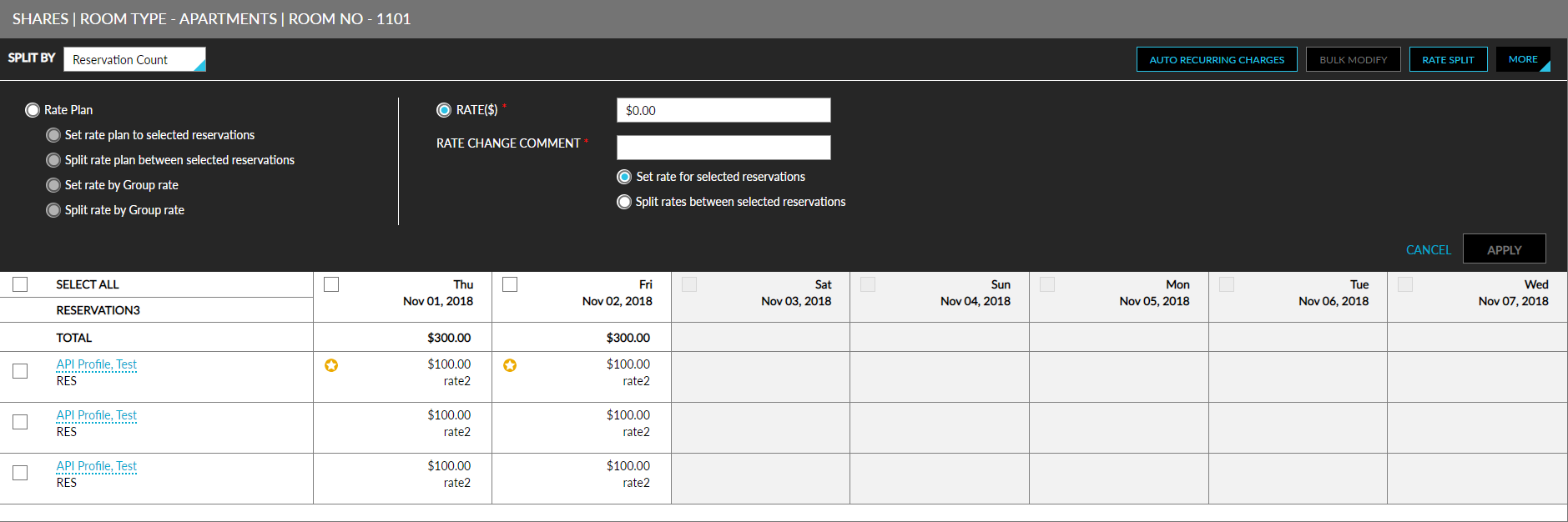 Sharing a Reservation