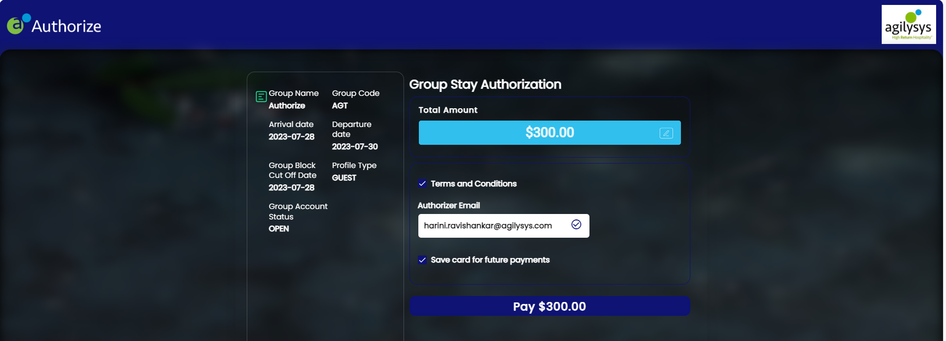 Agilysys Stay - Agilysys Authorize Integration Enhancements
