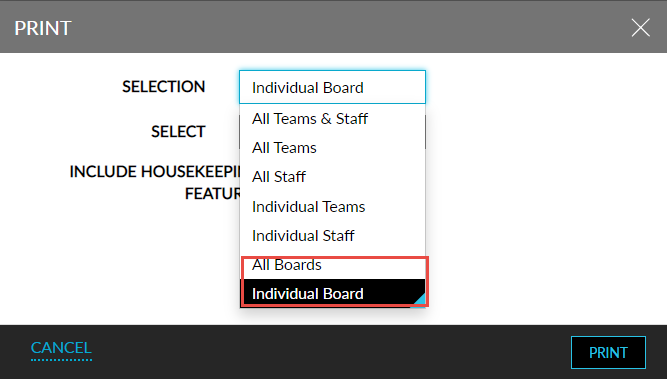 Create Housekeeping Boards