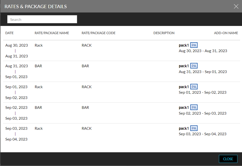 Display Rate Plan Details in Reservations